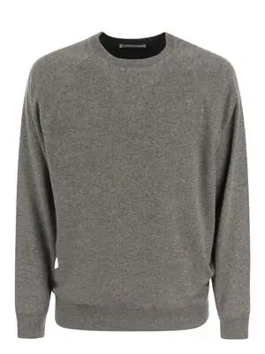 Brunello Cucinelli Crew Neck Cashmere Sweater - Gray