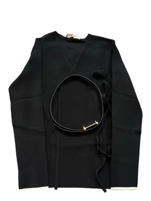 MAX MARA Max Mara Studio Belted Wrap Cardigan