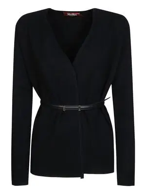 MAX MARA Max Mara Studio Belted Wrap Cardigan