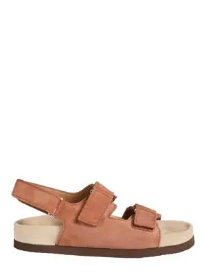 Brunello Cucinelli Suede Sandals - Camel