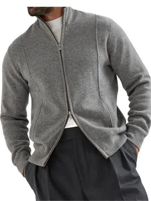 Brunello Cucinelli Long-sleeved Cardigan - Grey