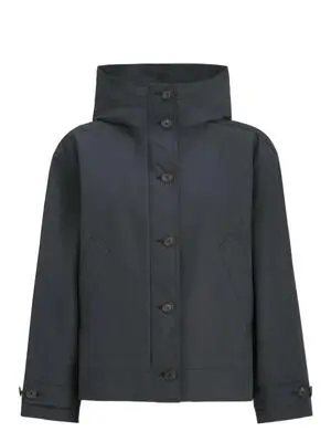 Brunello Cucinelli Techno Cotton Taffeta Outerwear Jacket - Blue