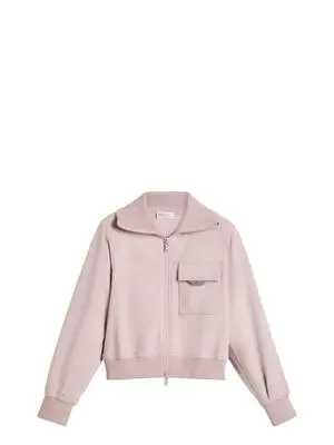 Brunello Cucinelli Two-way Zip-fastening Sweatshirt - Pink