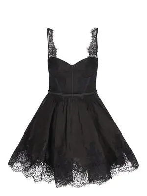 Zimmermann Lace Bustier Mini Dress - Black