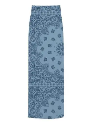 MC2 SAINT BARTH Printed Skirt - Blue