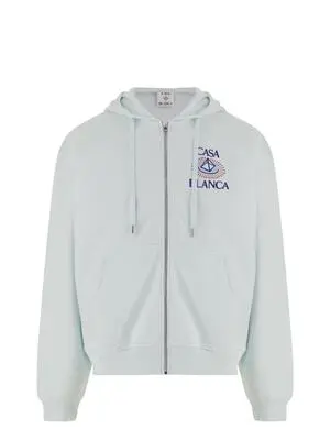 Casablanca Graphic Zip-up Hoodie - No