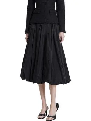Magda Butrym Long Low-waist Balloon Skirt - Black