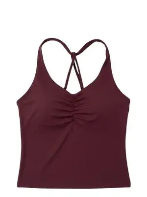 RAAE UK Burgundy Sculpt Scrunch Top - Red