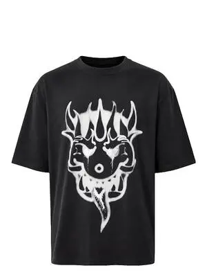 Adidas Y3 Chito Graphic Short Sleeve Tee Shirt - Black
