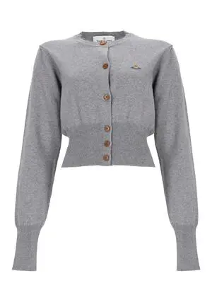 VIVIENNE WESTWOOD Bea Cropped Cardigan - Grey