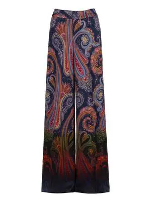 ETRO Etro Paisley Envers Satin Trousers