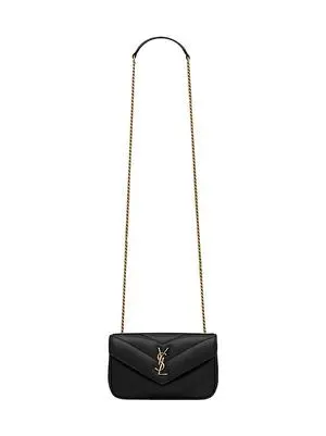 Saint Laurent Loulou Mini Shoulder Bag - Black