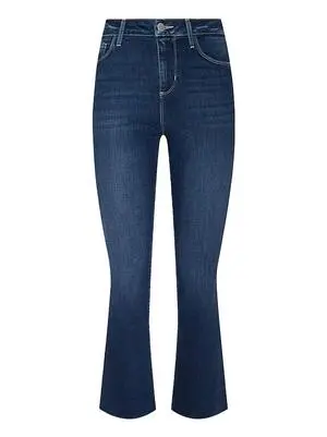 L'Agence Kendra High Rise Crop Flared Jeans - Nevada