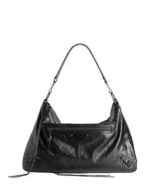 Balenciaga Le City Moto Bag - Black