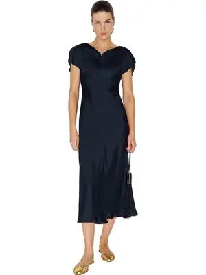 REFORMATION Reformation Tierra Dress Blue