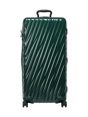 Tumi Large Trunk Checked Spinner Suitcase - Deep Pine