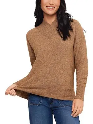 Karen Kane Shawl Collar Drop Sleeve Pullover Sweater - Camel