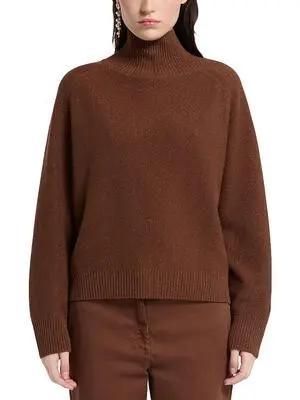 Marella Mlltorre Mock Neck Sweater - Caramel
