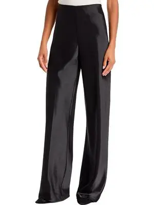 LUCY PARIS Lucy Paris Satin Bias Trousers Black