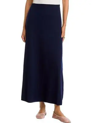 LISA YANG Dolly Cashmere Maxi Skirt - Navy
