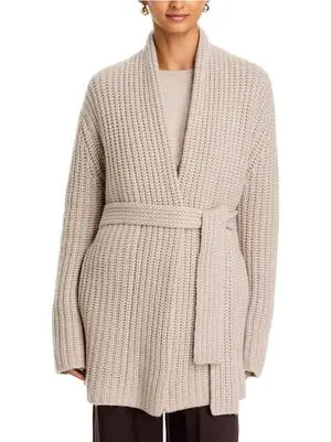 LISA YANG Lisa Yang Jacqueline Cashmere Belted Cardigan Sand