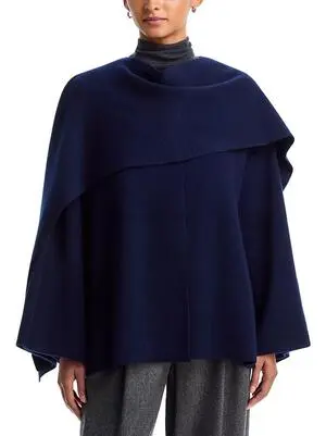 LISA YANG Nessa Cashmere Wrap Cardigan Coat - Navy