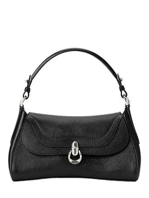 Polo Ralph Lauren Polo Blaze Leather Top Handle Bag - Black