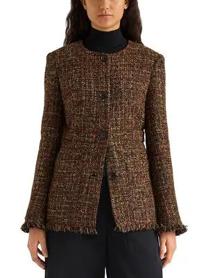 Proenza Schouler White Label Aurelia Tweed Jacket - Henna Multi