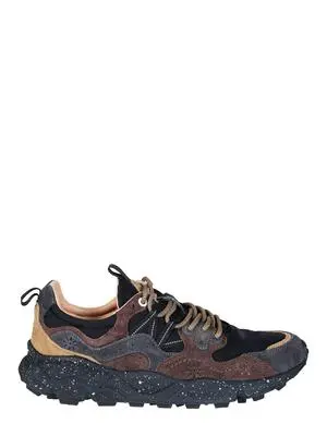 FLOWER MOUNTAIN Flower Mountain Yamano 3 Suede & Nylon Men's Sneaker Marrone