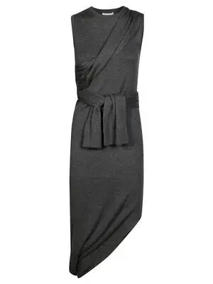 JW Anderson Sculpted Detail Sleeveless Mini Dress - Nero
