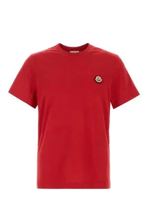 Moncler Logo Crewneck T-shirt - Red