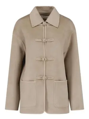 RÓHE Rohe Wool Cashmere Toggle Jacket