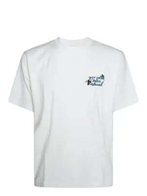 DROLE DE MONSIEUR Drole De Monsieur Men's Cotton T-Shirt With Script Print