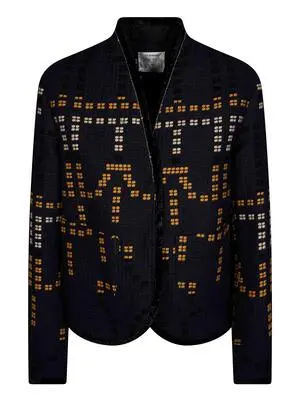 FORTE_FORTE Samarcanda Jacquard Blouson Jacket - Blu