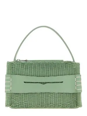 JW Anderson Leather Loafers Handbag - Green