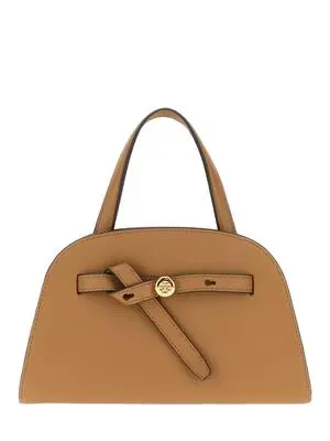 Tory Burch TORY BURCH Leather Mini Romy Handbag Camel