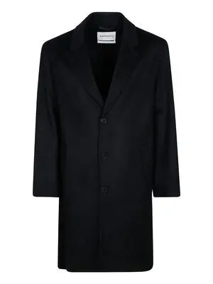 AMARANTO Overcoat - Nero