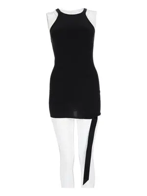 RICK OWENS RICK OWENS DRKSHDW Sleeveless Asymmetric Hem Top