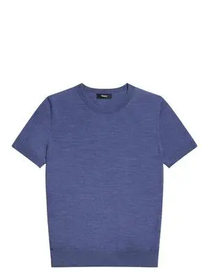 THEORY Theory Regal Wool Basic Crewneck Top