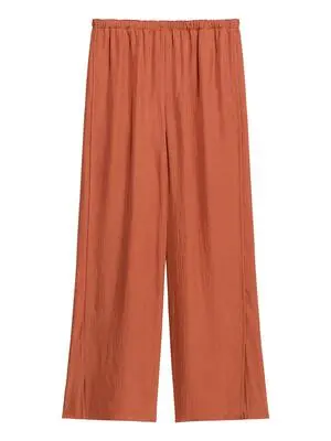 Theory Washed Twill Vented Pull-on Pants - Red