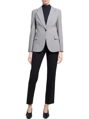 Theory Good Wool Lynnia Blazer - Grey