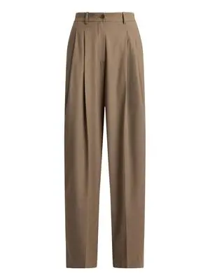 Ralph Lauren Wool-blend Clarice Trousers - Beige