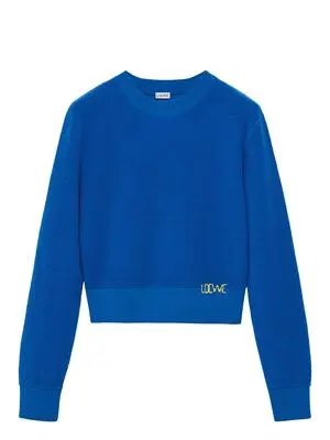 LOEWE Loewe Stretch-Wool Embroidered Sweater