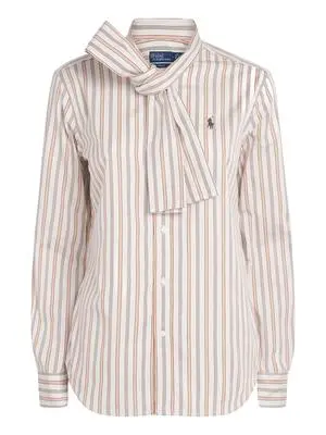 POLO RALPH LAUREN Polo Ralph Lauren Cotton Tie-Neck Slim-Fit Shirt