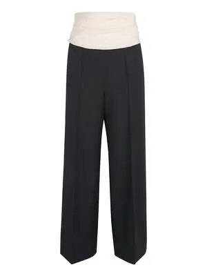 VORANIDA Ruched-Detail Perrin Trousers Black