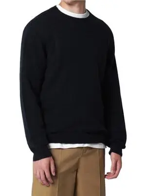ROBERTO COLLINA Roberto Collina Crew-Neck Knit Sweater Black