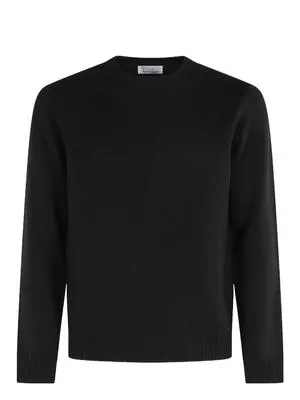 ROBERTO COLLINA Crew-neck Knitted Sweater - Black