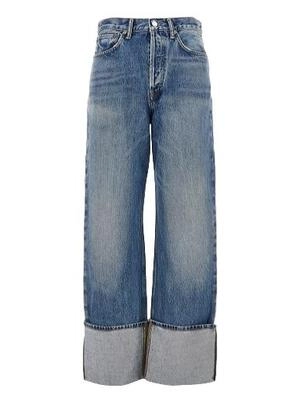 AGOLDE Wide-Leg Cuffed Jeans