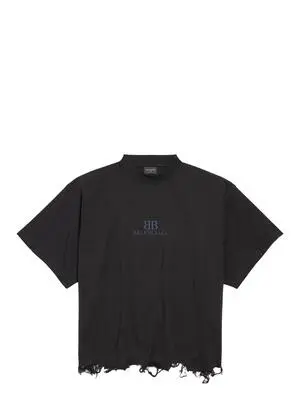 BALENCIAGA Balenciaga BB Classic Cropped Oversized T-Shirt