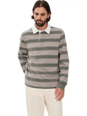 Joe's Jeans Long Sleeve Rugby Shirt - Tea Leaf Multi